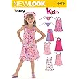 Amazon.com: New Look Sewing Pattern 6478 Child Dresses, Size A (3-4-5-6 ...
