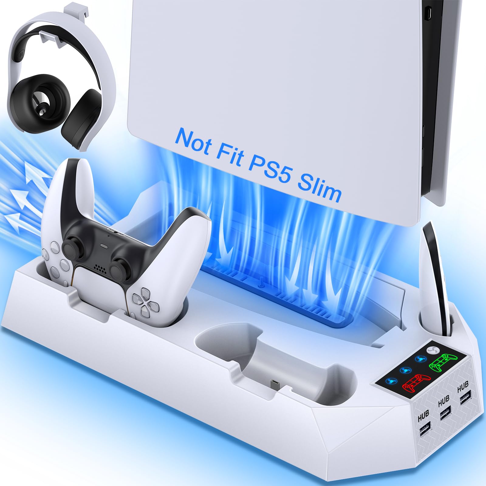 Mua PS5 Stand and Cooling Station with Dual Controller Charging Station ...