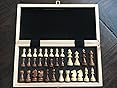 Amazon.com: AMEROUS Chess Set, 12"x12" Folding Wooden Standard Travel ...