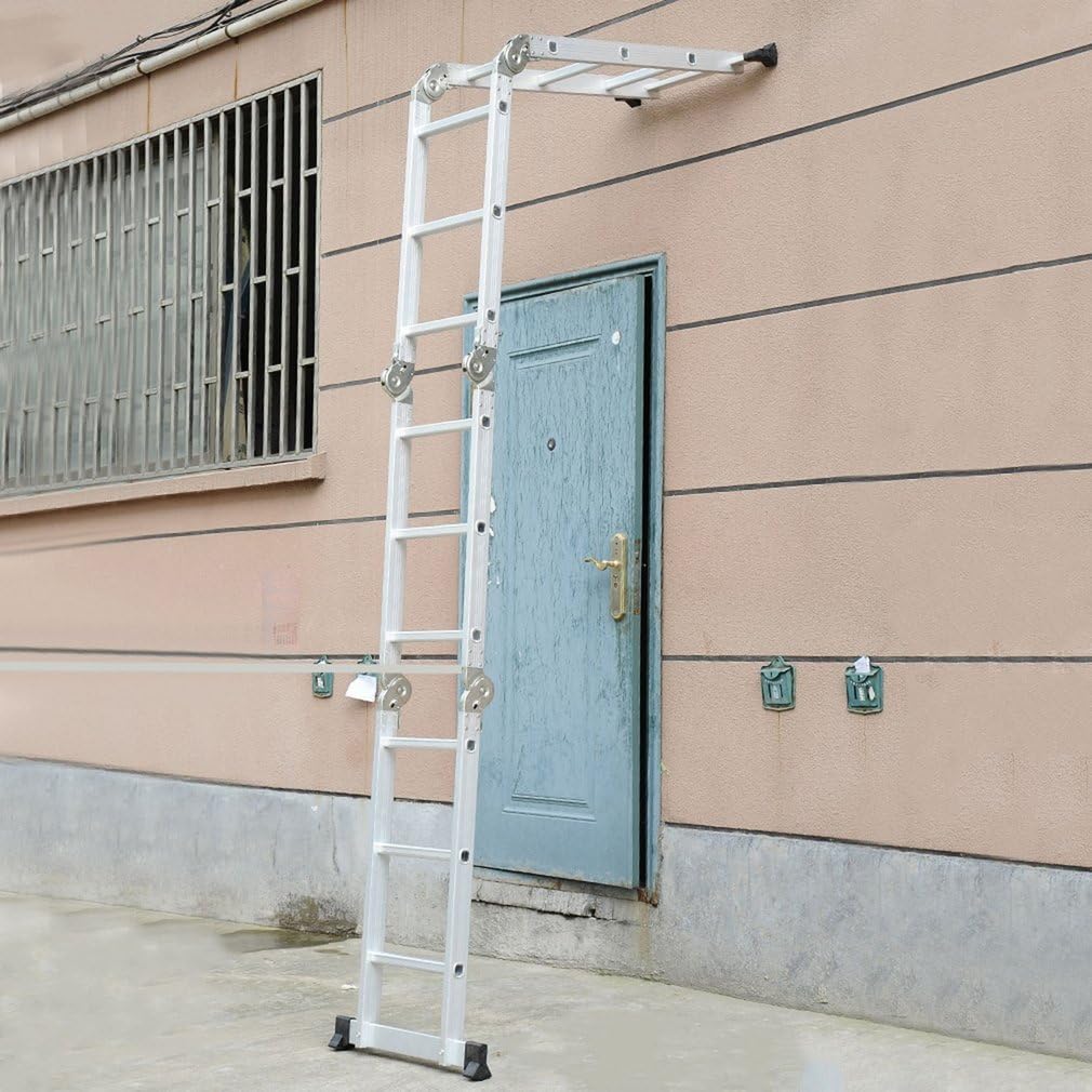 Scale telescopiche Scala Retrattile 3,3m Scaletta Pieghevole 4 x 3 ...