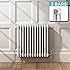 600 x 592 mm Traditional Cast Iron Style Horizontal Radiator with White ...