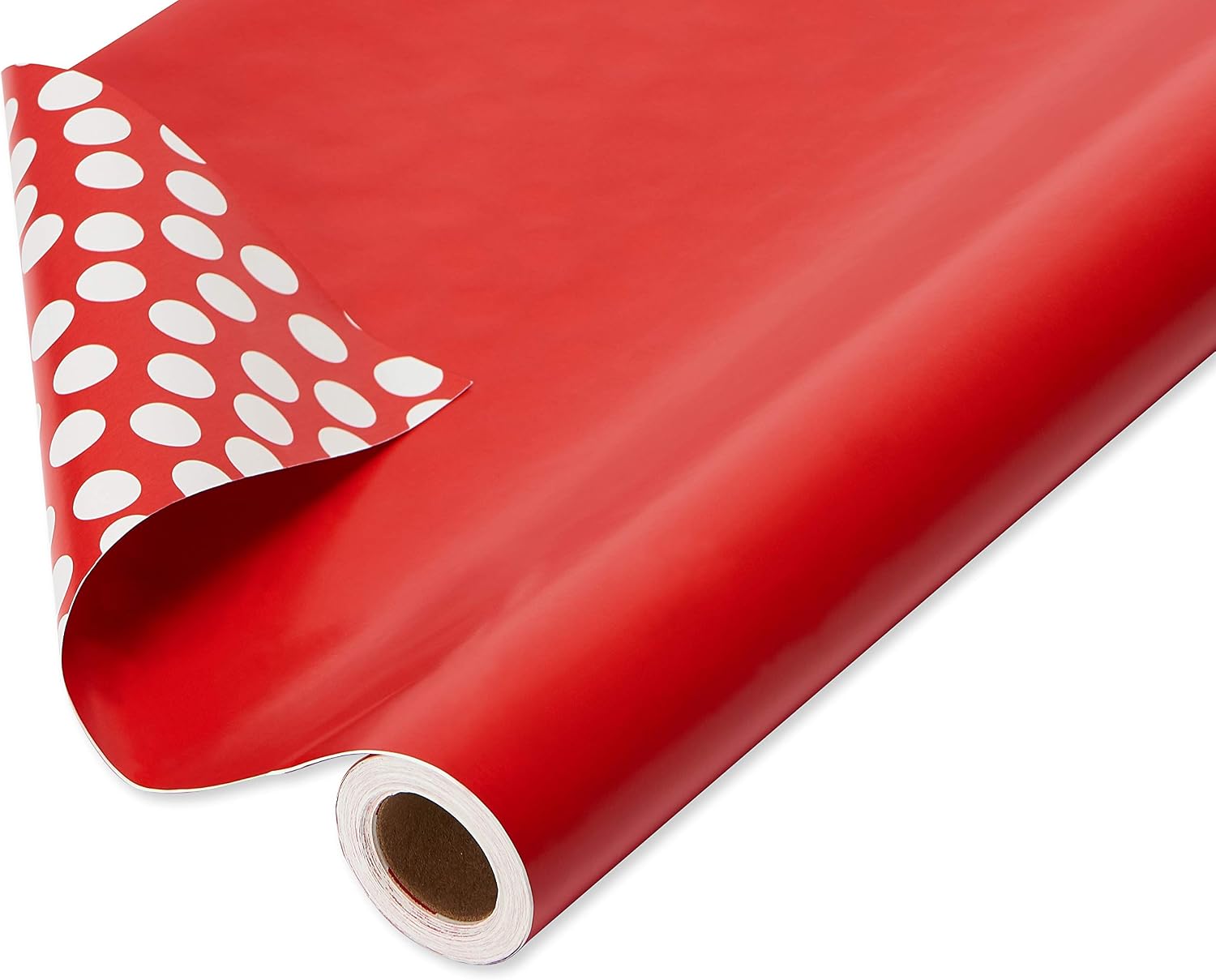 American Greetings Reversible Wrapping Paper Jumbo Roll Red And White American Greetings Reversible Wrapping Paper Jumbo Roll Red And White