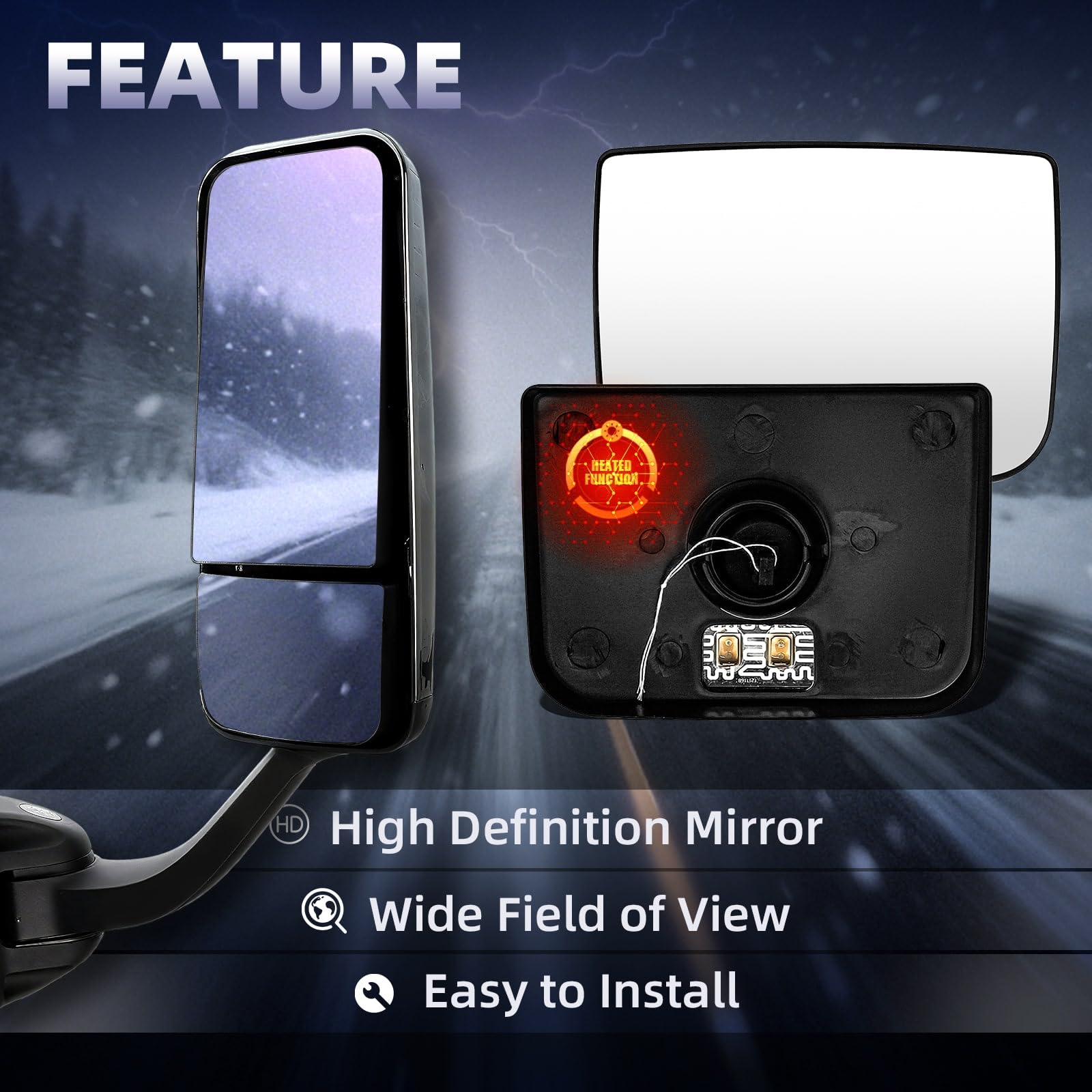 Mua Lower Mirror Glass Heated for Freightliner Cascadia 2008-2017 ...