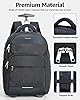 Ponhog Rolling Backpack, 30L Travel Laptop Backpack with Wheels, 15.6 ...