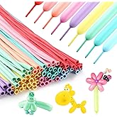 Amazon.com: 100pcs Pastel Twisting Balloons 260 Long Balloons for ...