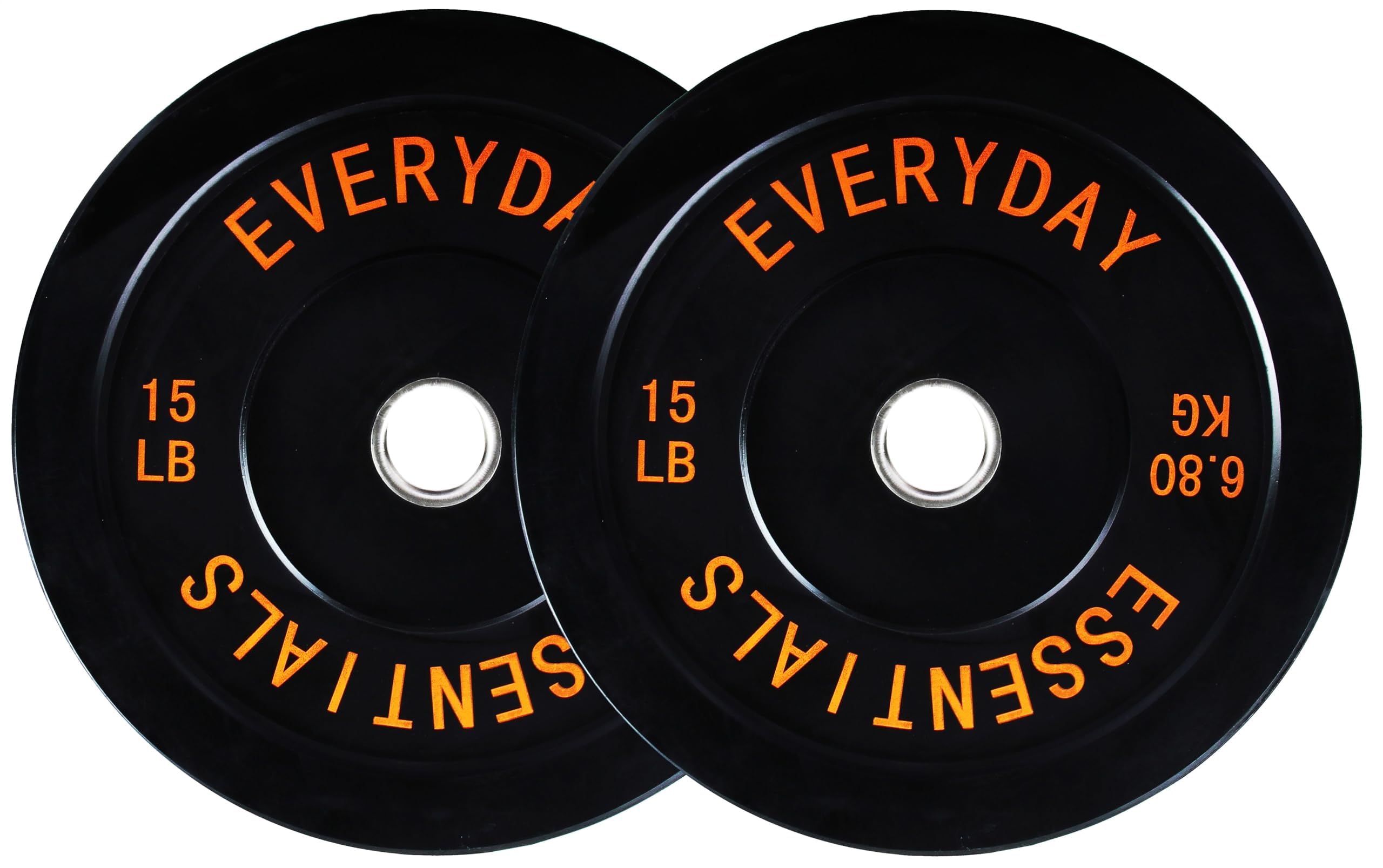 2-Inch Olympic Bumper Plates, 2X 15LB Weight Plates, Perfect for ...