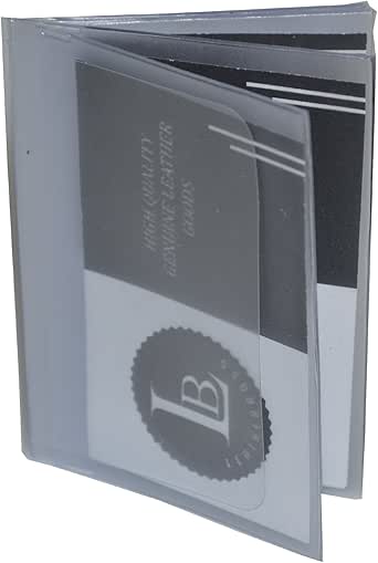 Amazon.com: Plastic Wallet Inserts for Bifold Trifold Wallets - 6 Pages ...