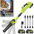 Amazon.com: Leaf Blower Cordless, 40V Leaf Blowers with 2 Battery ...