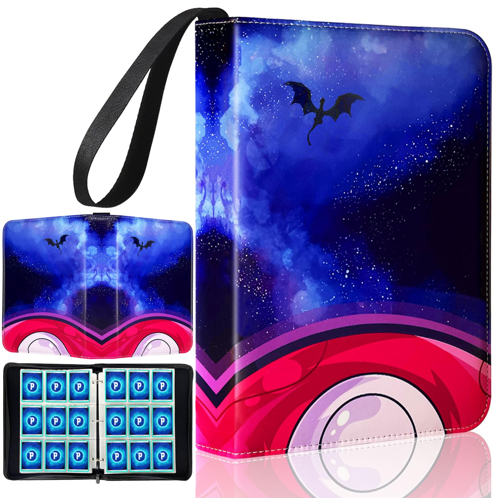 Dmoicols Card Binder for Game Trading Cards, with 990 Pockets 55 ...