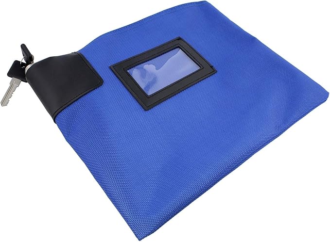 Amazon.com : BISupply Locking Money Bag Locking Pouch Zipper Bank Bag ...