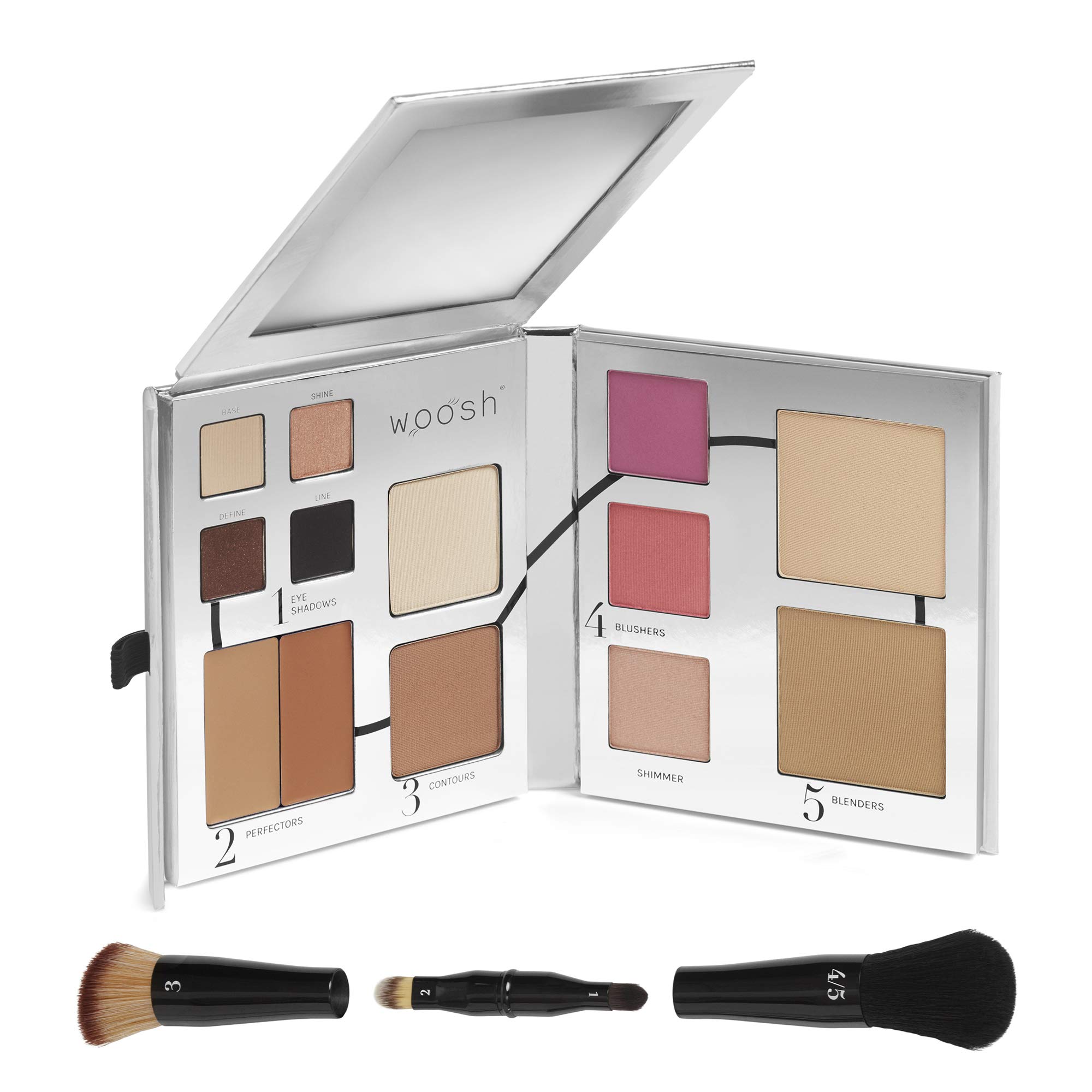 Mua Woosh Beauty, Fold Out Face Palette w/Secret Brush, Travel All in ...