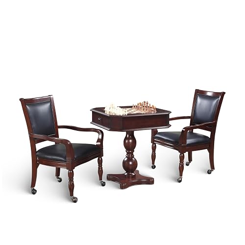 Hathaway Fortress 3 in 1 Chess, Checkers & Backgammon Pedestal Game ...