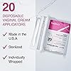 Disposable Plastic Vaginal Cream Applicators - Threaded End to Fit OTC Gel or Cream Products ...