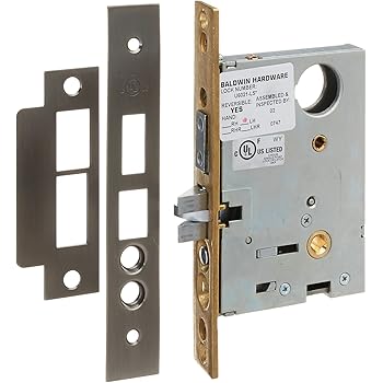 Baldwin Mortise Lockset - 6021.151.LLS - Door Lock Replacement Parts ...