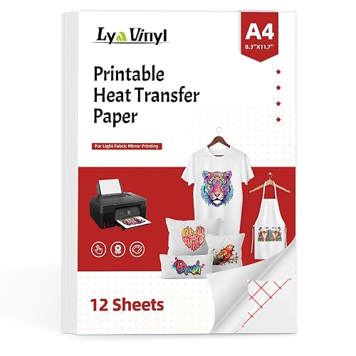 Printable Heat Transfer Vinyl Sheets On Heat Transfer Paper For Light