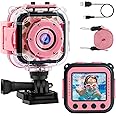 Amazon.com : PROGRACE Kids Waterproof Camera Girls - Kids Video Camera ...