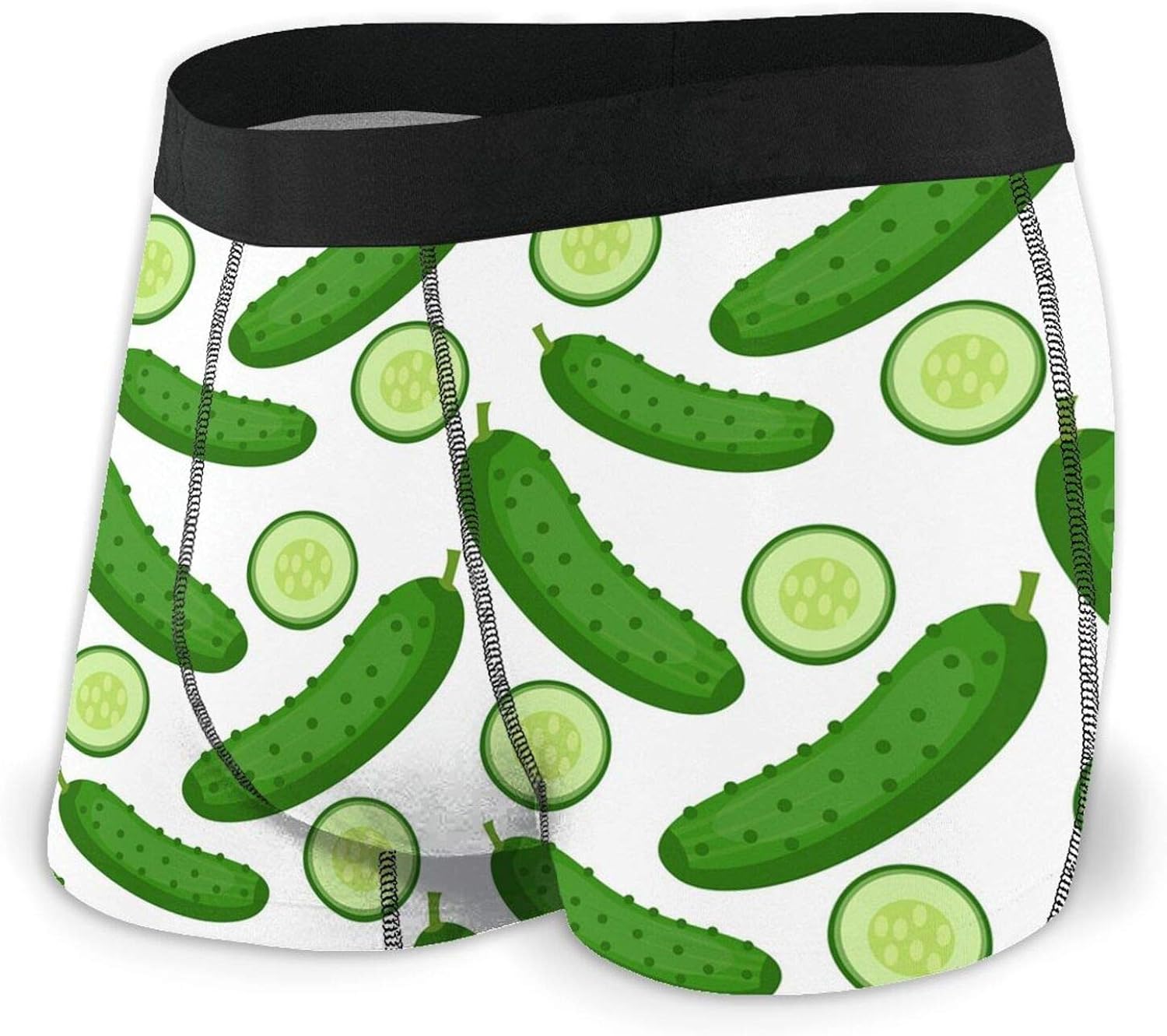 Cucumber Pattern Men's Boxer Briefs, Lightweight Micro-Stretch ...