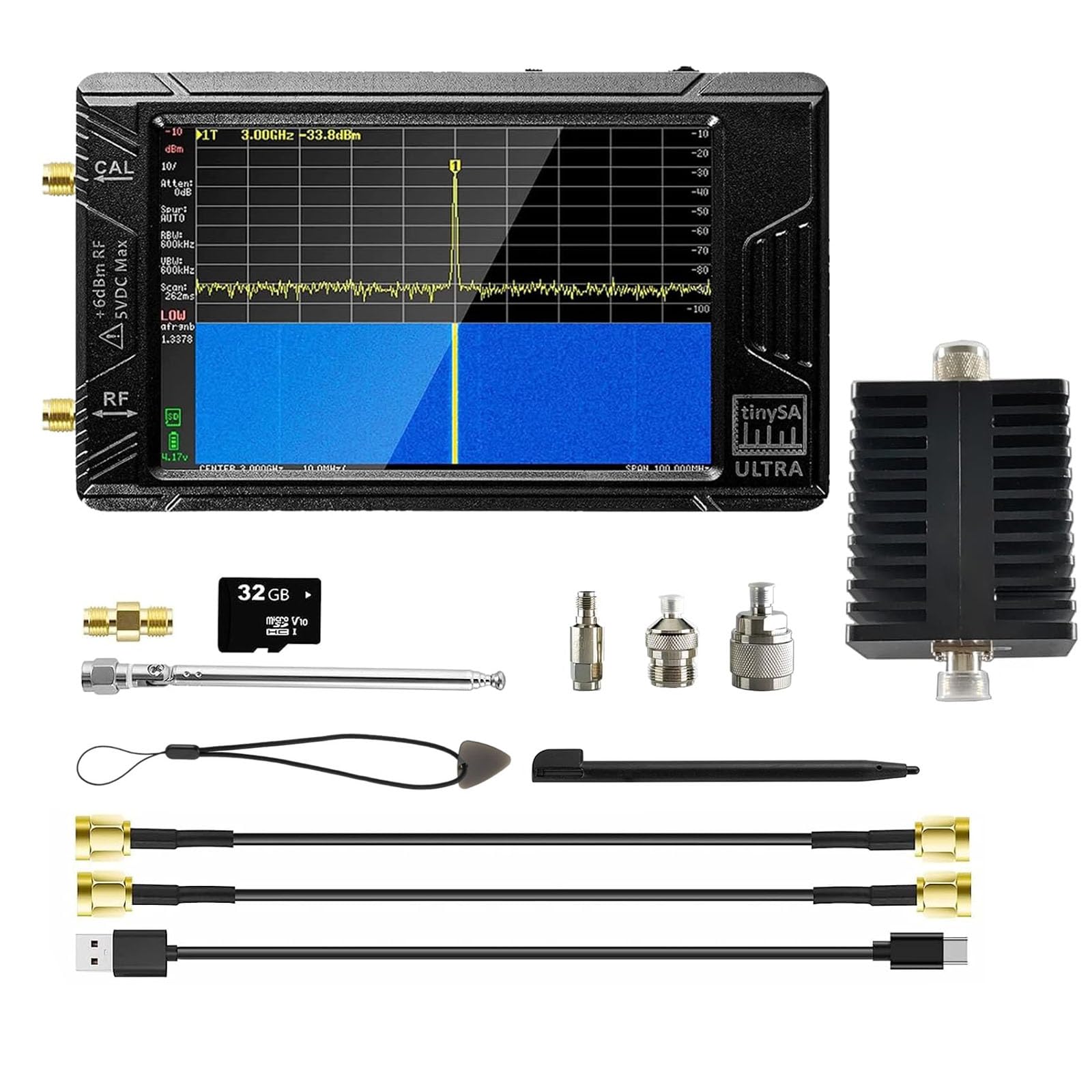 Mua AURSINC 4inch TinySA Ultra Spectrum Analyzer 100kHz-5.3GHz, V0.4.5. ...
