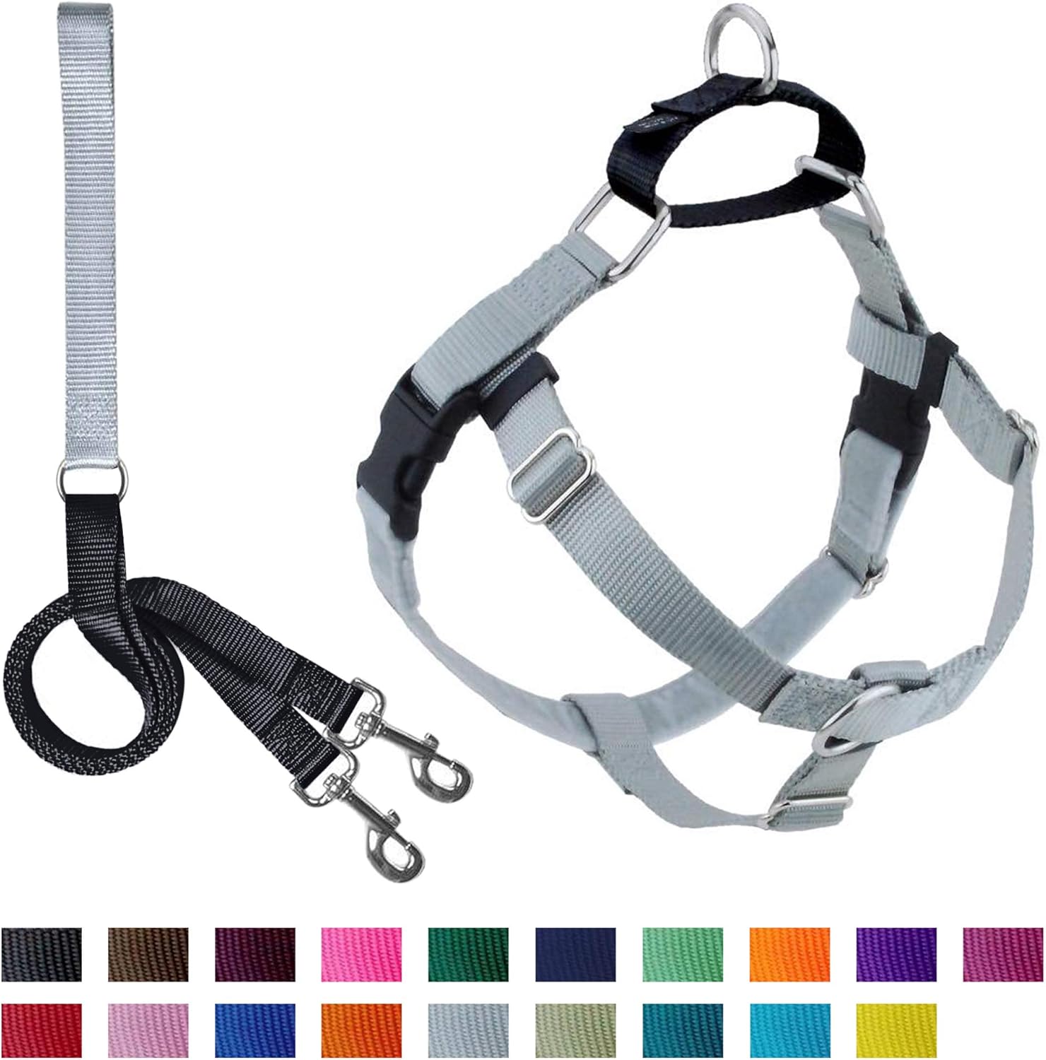 2 Hounds Design PK XL SL Freedom No-Pull Dog Harness with Leash, (1 ...