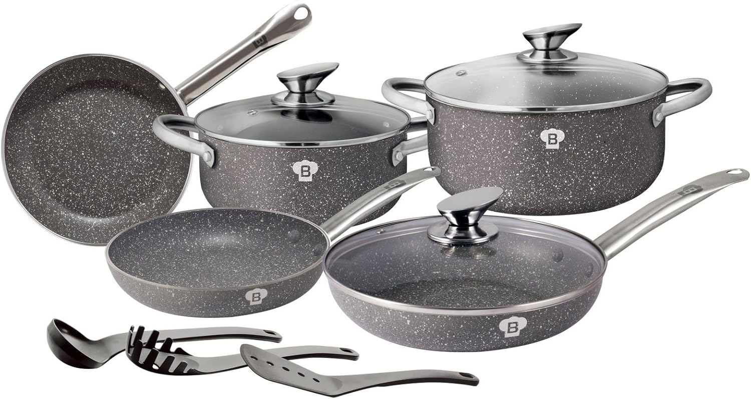 Granite Cooking Pot Set 11 Piece Cookware Set Pots Blue Man Le Chef granite-cooking-pot-set-11-piece-cookware-set-pots-blue-man-le-chef