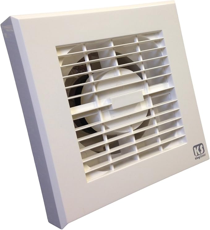 4 Inch 100mm White Bathroom Extractor Fan 230 Volt Adjustable Timer ...