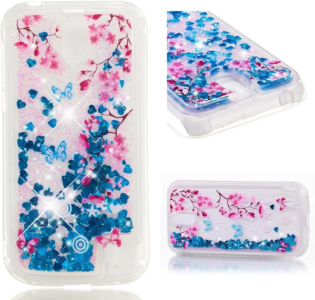 NOKIA 1 Phone Case, Lyzwn Cute Glitter Liquid Flowing Clear Transparent ...