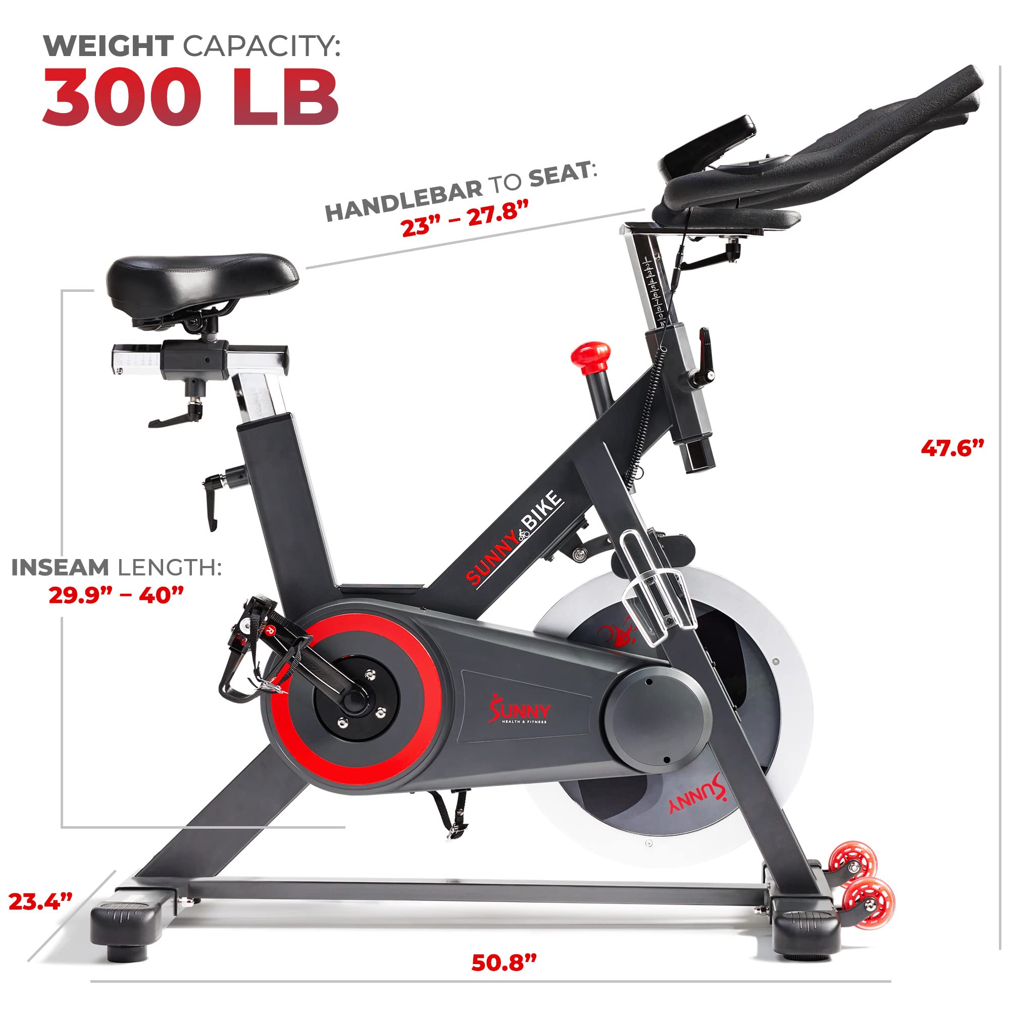 Mua Sunny Health & Fitness Magnetic Exercise Bike, 44LB Flywheel ...