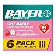 Amazon.com: Bayer Aspirin Low Dose 81 mg Chewable Tablets, Pain ...