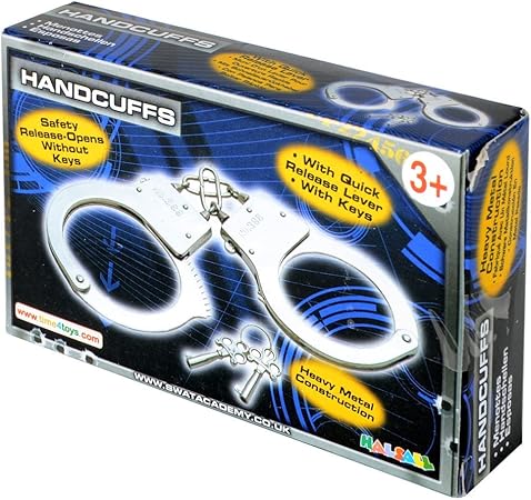 2XSwat Police Cop Handcuffs with Keys Fancy Dress Toy New: Amazon.co.uk ...