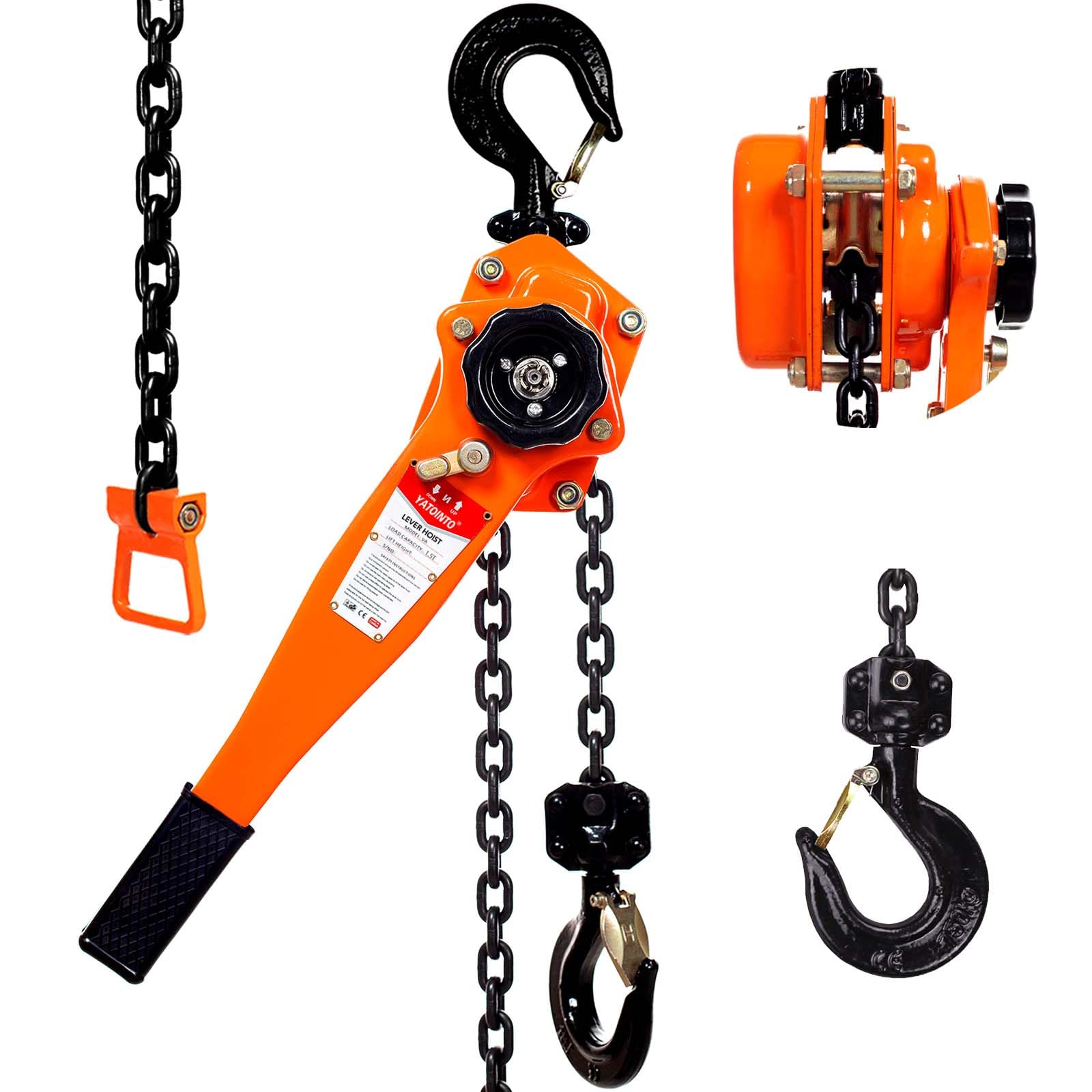 Mua Manual Lever Chain Hoist, 3300lbs 5ft Chain Come Along, Manual ...