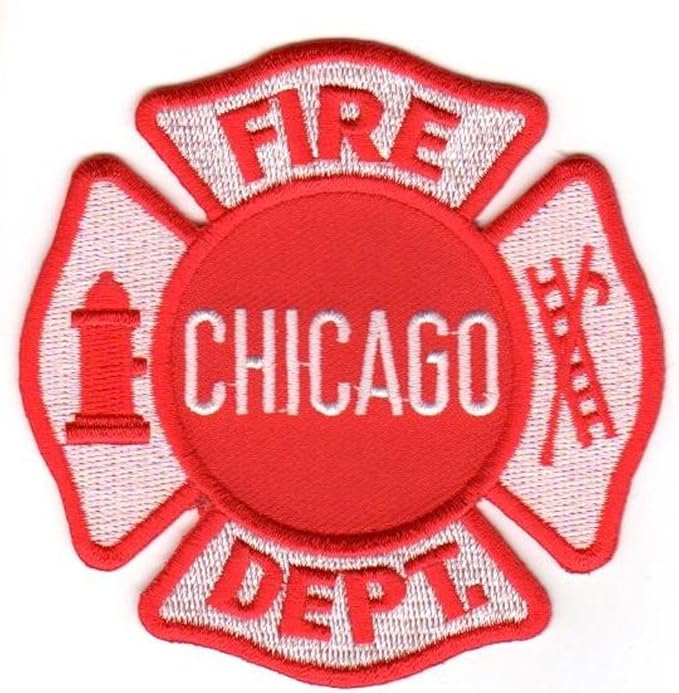 feuer1 Chicago Fire Dept Badge 8,7 x 8,7 cm: Amazon.fr: Vêtements et ...