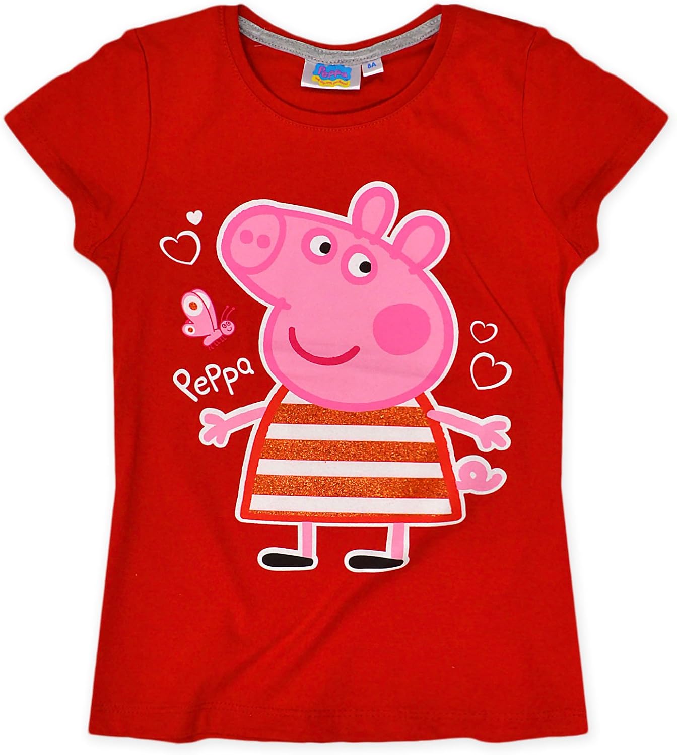 Girls Short Sleeved Cotton Peppa Pig T Shirt New Kids Summer Tops ...