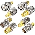Amazon.com: onelinkmore SMA to BNC Kits 2 Set RF Coaxial Adapter Male Female Coax gmrs Connector ...