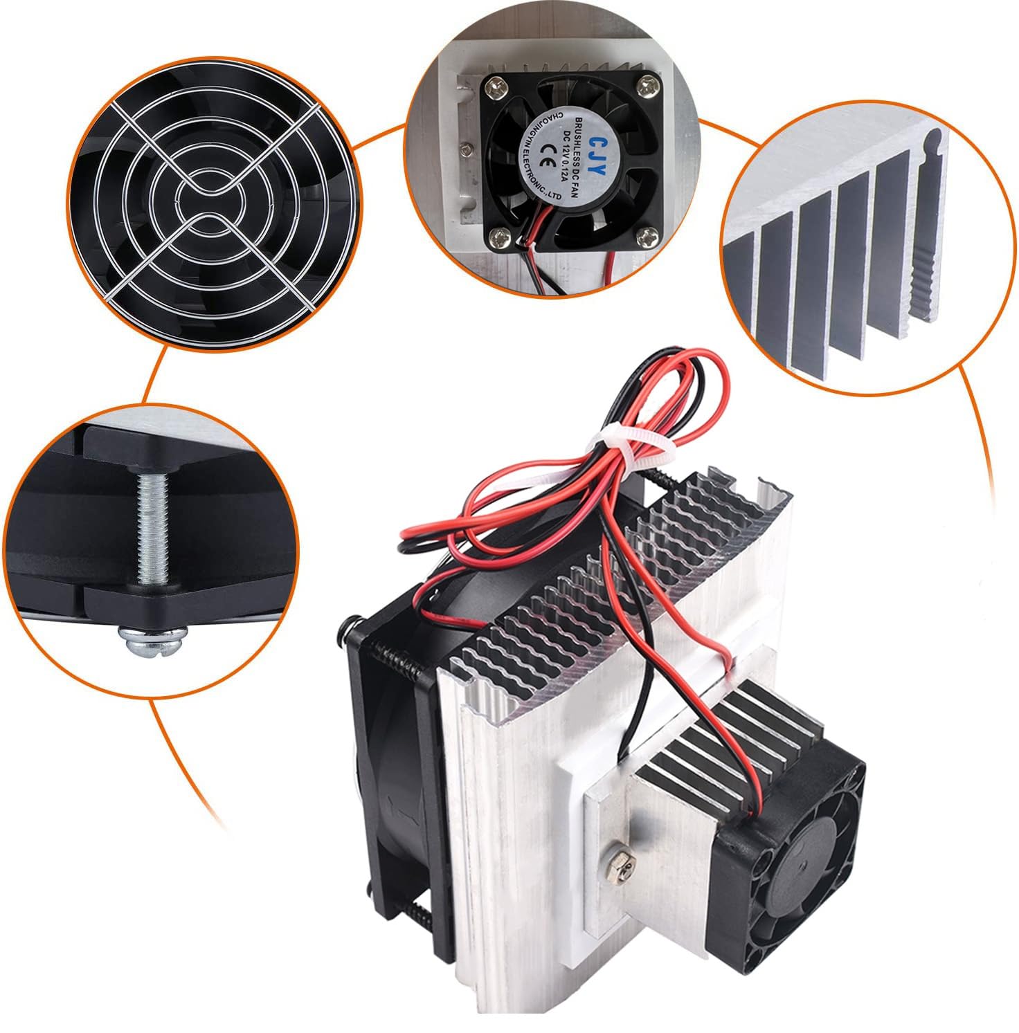 Mua Mini Air Conditioner DC 12V DIY Thermoelectric Peltier Refrigeration Cooling System Heat ...