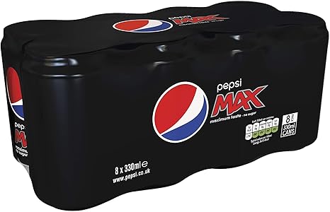 Pepsi Max 8 x 330ml Cans, 6 packs, a total of 48 Cans: Amazon.co.uk ...