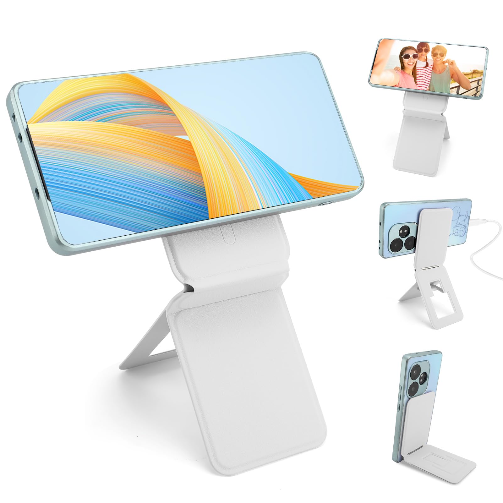 Phone Stand, Foldable Magnetic Phone Tripod, Angle Adjustment & Strong ...