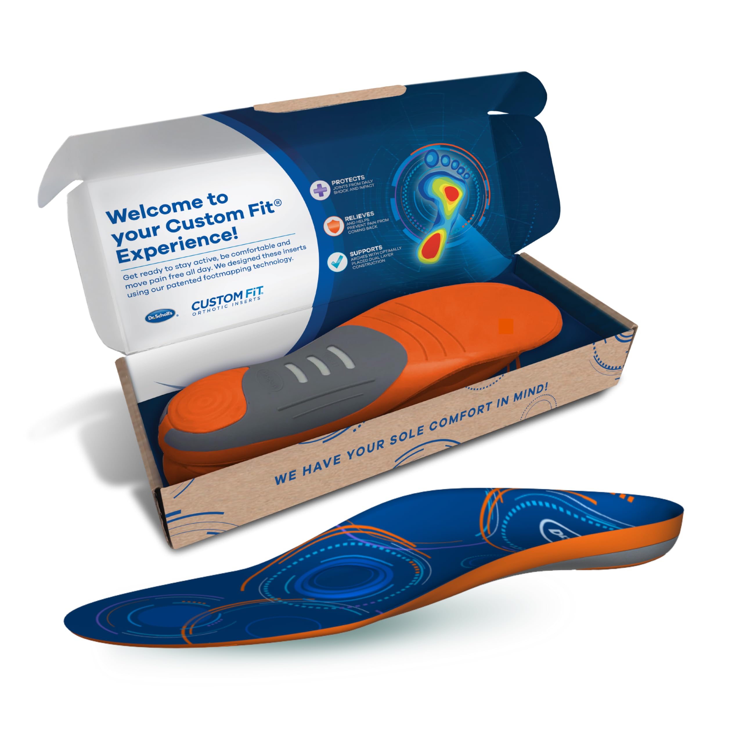 Mua Dr. Scholl’s Custom Fit Orthotics Full Length Inserts, CF 730 ...