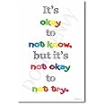 Amazon.com: It's Okay to Not Know but It's Not Okay to Not Try - NEW ...