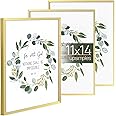 Amazon.com - upsimples 11x14 Picture Frame Set of 3, Made of High Definition Glass for 11 x 14 ...