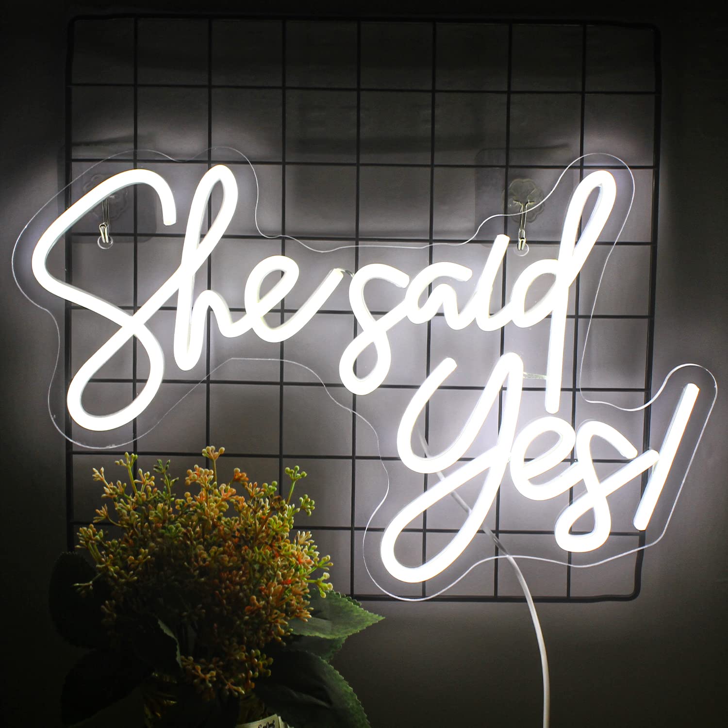 Mua Gamerneon She Said Yes Neon Sign Cold White Wedding Word Neon ...