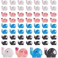 Amazon.com: XIHIRCD 60pcs Mini Elephant Figurines, Resin Miniature ...