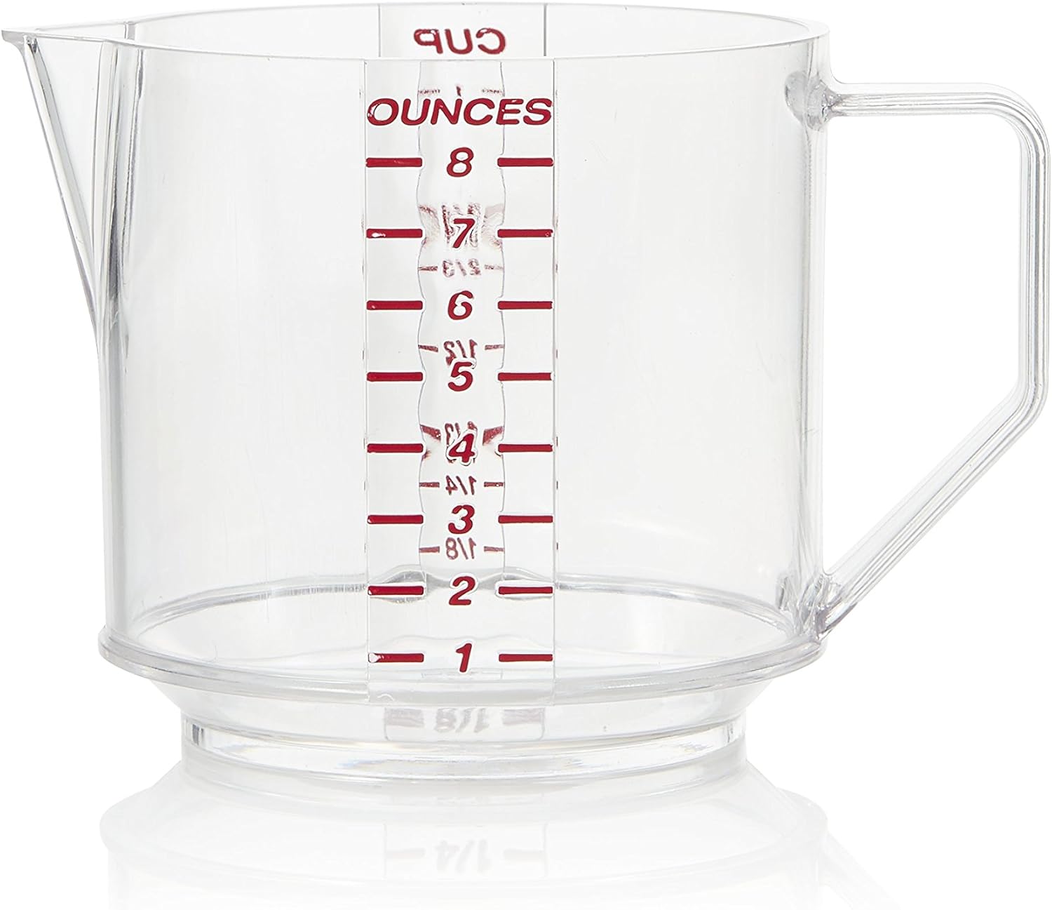 Arrow Plastic 02802 One Cup Measure Clear With Engraved Graduate 1