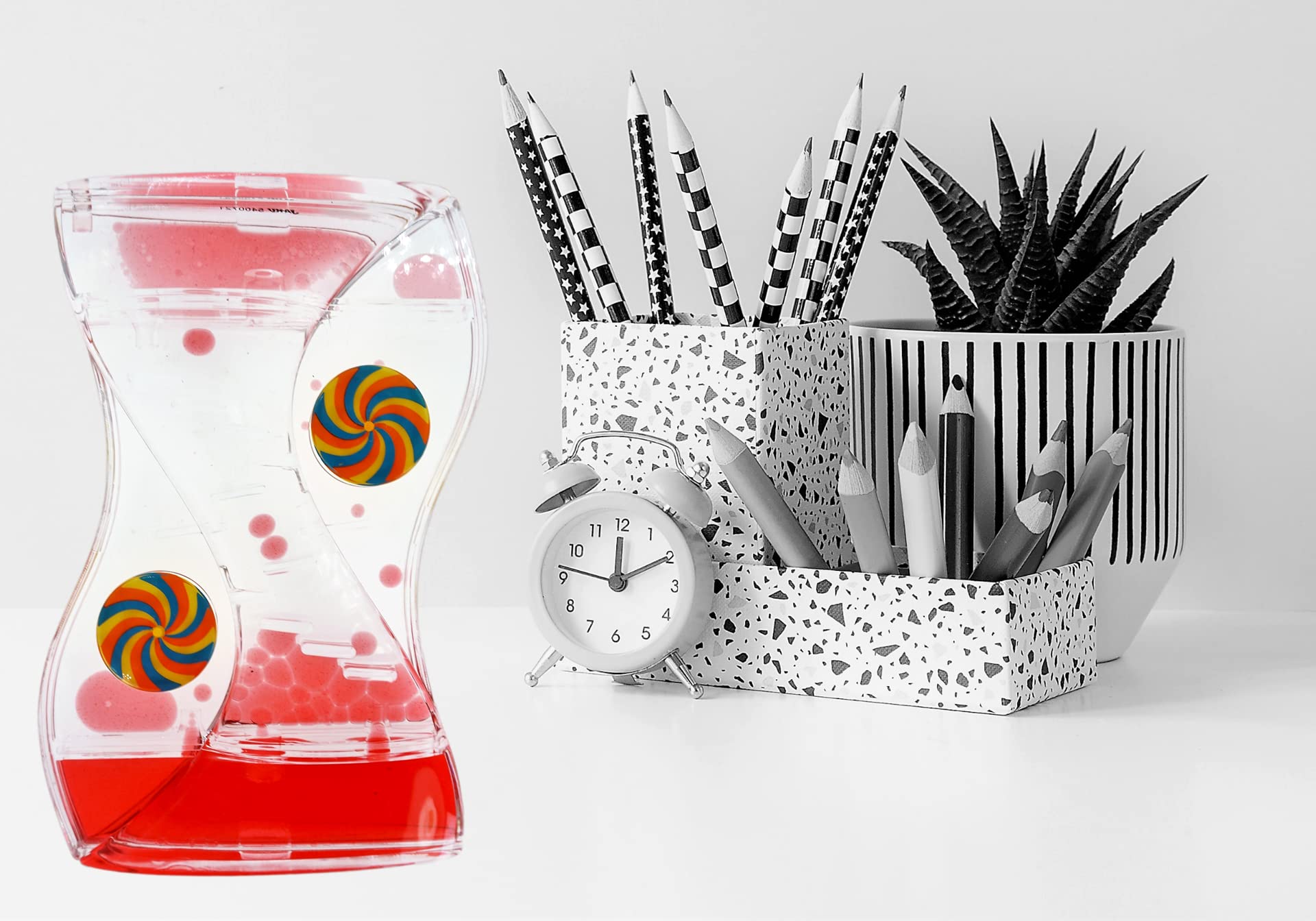 Mua JA-RU Liquid Motion Hourglass Bubbler (1 Toy Assorted) Liquid Timer ...