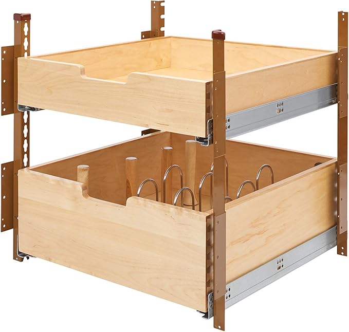 Amazon.com: Rev-A-Shelf 21 in Wood Pilaster System Kit, Natural: Home ...