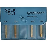 SOCK IT OUT MEB-1 Screw Extractor Set, 4 Pc: Threading Tap Extractors ...