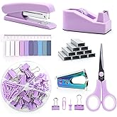 Amazon.com: Purple Desk Accessories Set, Purple Gifts Office Supplies ...