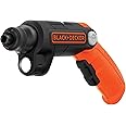 BLACK+DECKER 4V MAX* Cordless Screwdriver with LED Light (BDCSFL20C ...