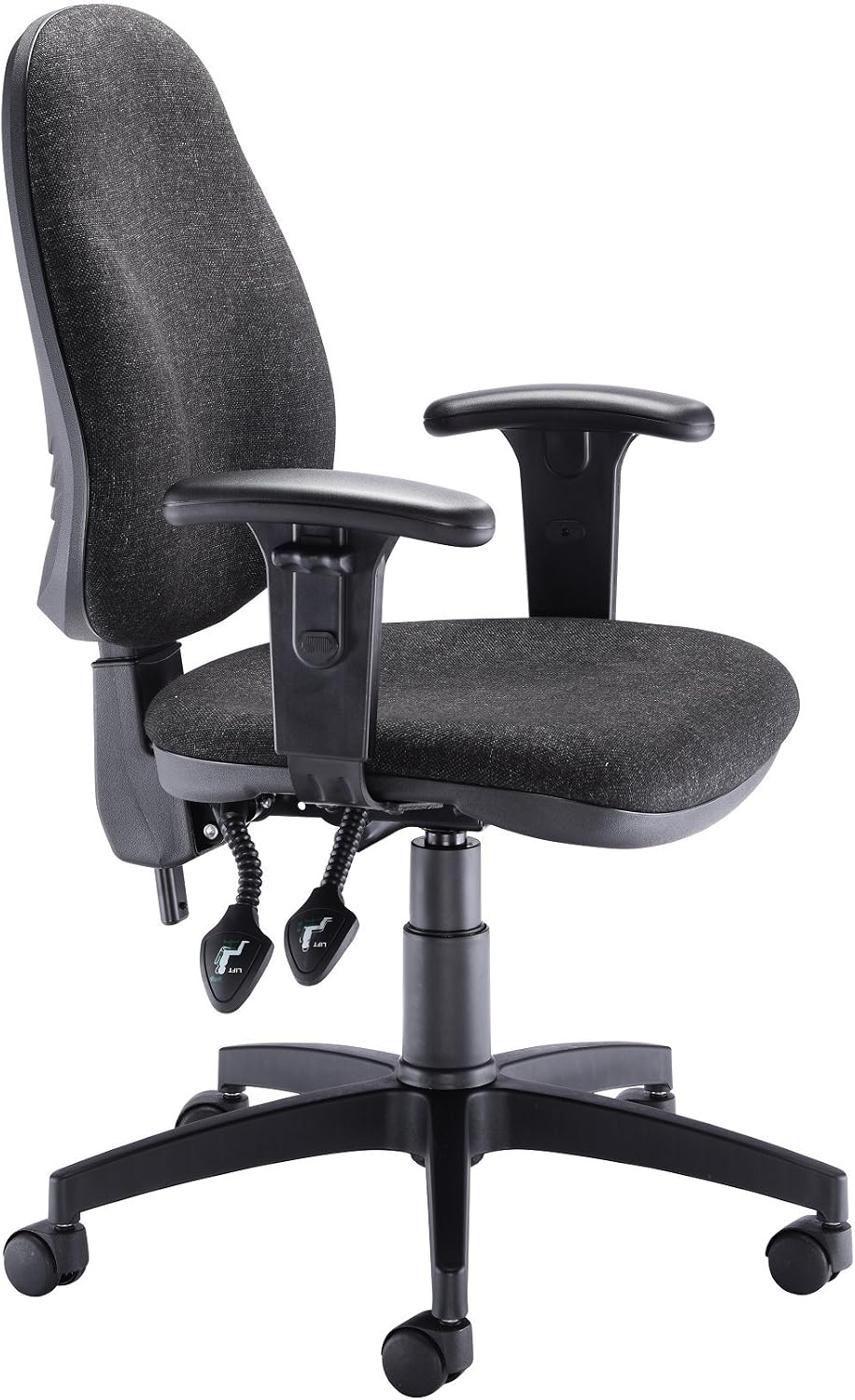 Office Hippo High Back Operator Desk Chair with Height Adjustable Arms ...