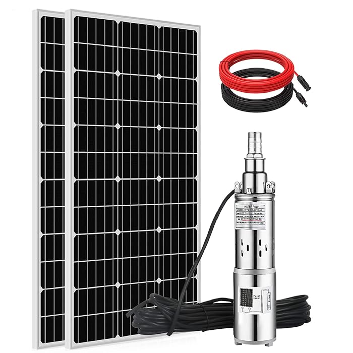 Buy Pumplus 200W Submersible Well Pump System, 3 inch Deep Well Pump ...