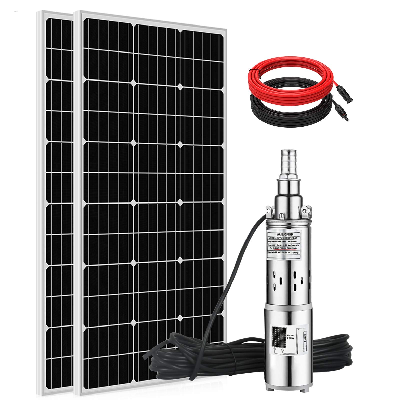 Buy Pumplus 200W Submersible Well Pump System, 3 inch Deep Well Pump ...